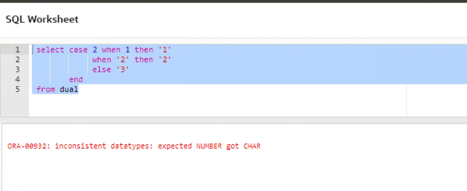 7 Key Difference between CASE and DECODE in Oracle | Cloud Technologies ...